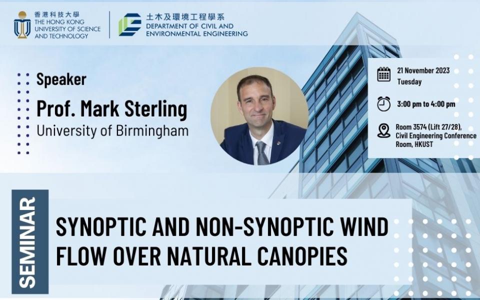 Civil Engineering Departmental Seminar - Synoptic and non-synoptic wind flow over natural ...
